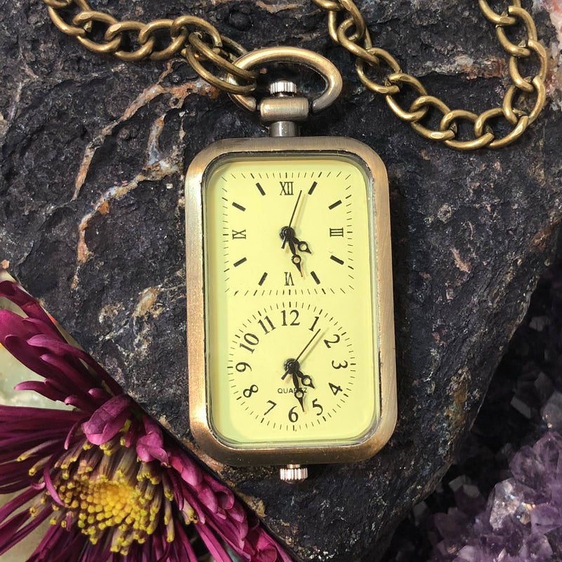 Dual Time Zone Pocket Watch - AlphaVariable