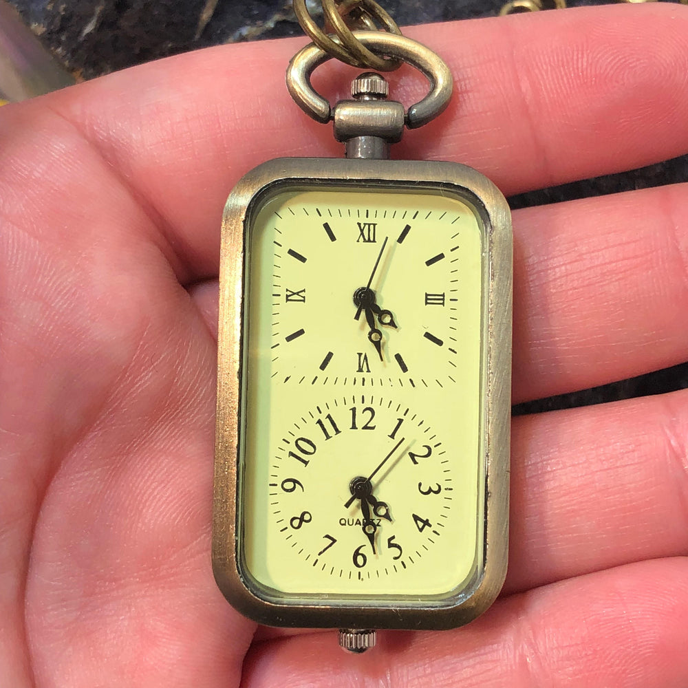 Dual Time Zone Pocket Watch - AlphaVariable