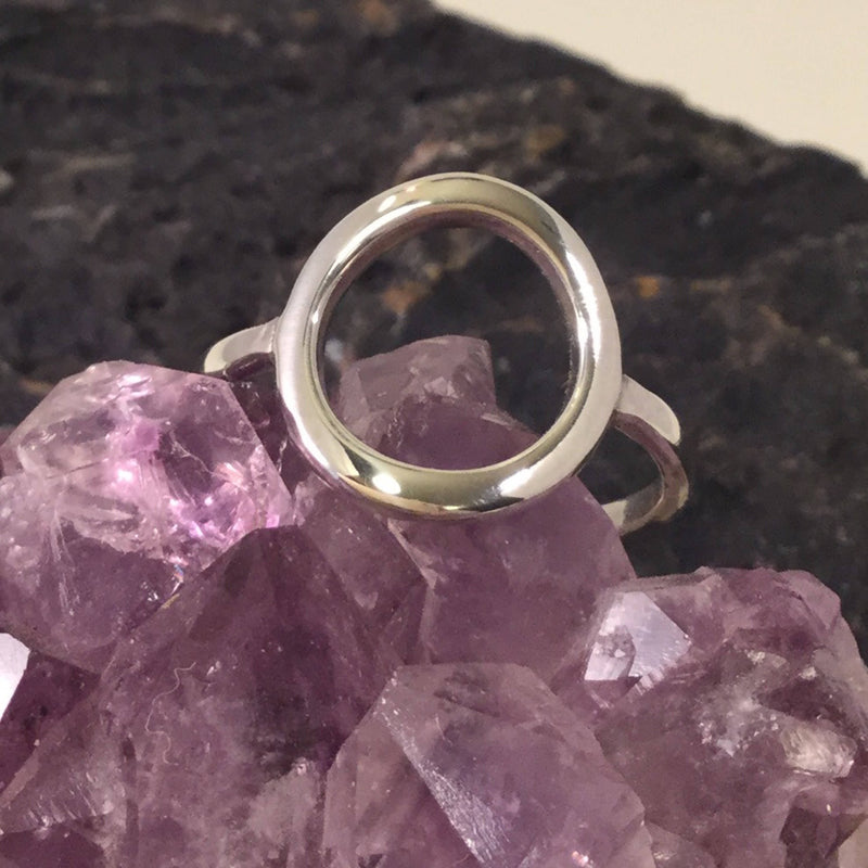 Karma Ring Open Circle Sterling Silver by AlphaVariable