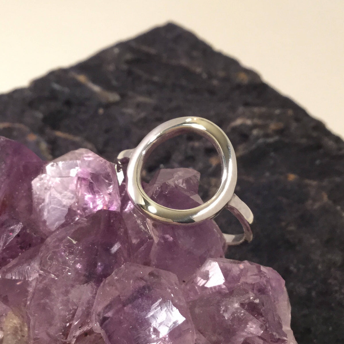 Karma Ring Open Circle Sterling Silver by AlphaVariable