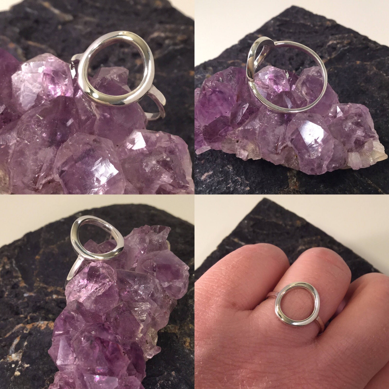 Karma Ring Open Circle Sterling Silver by AlphaVariable