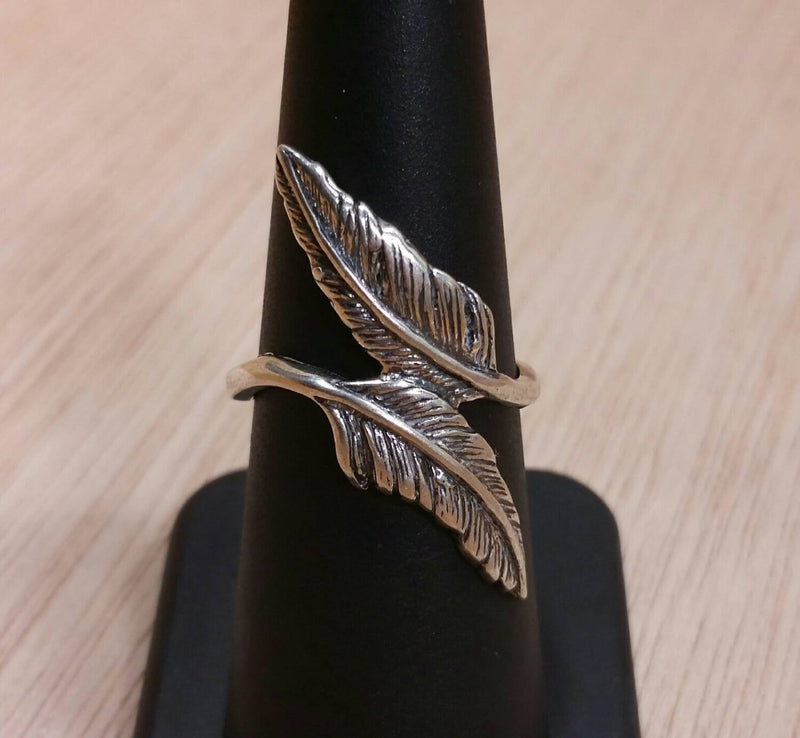 Sterling Silver Feather Ring by AlphaVariable