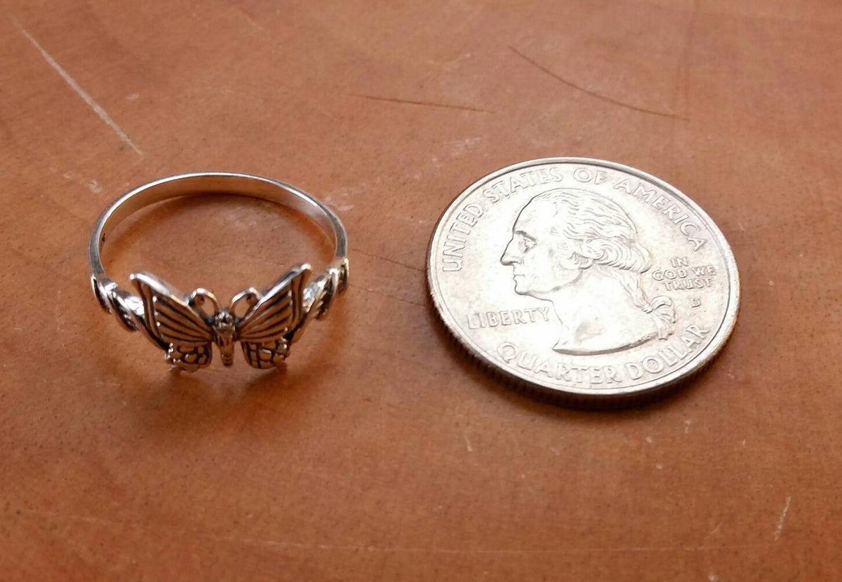 Sterling Silver Butterfly Ring by AlphaVariable