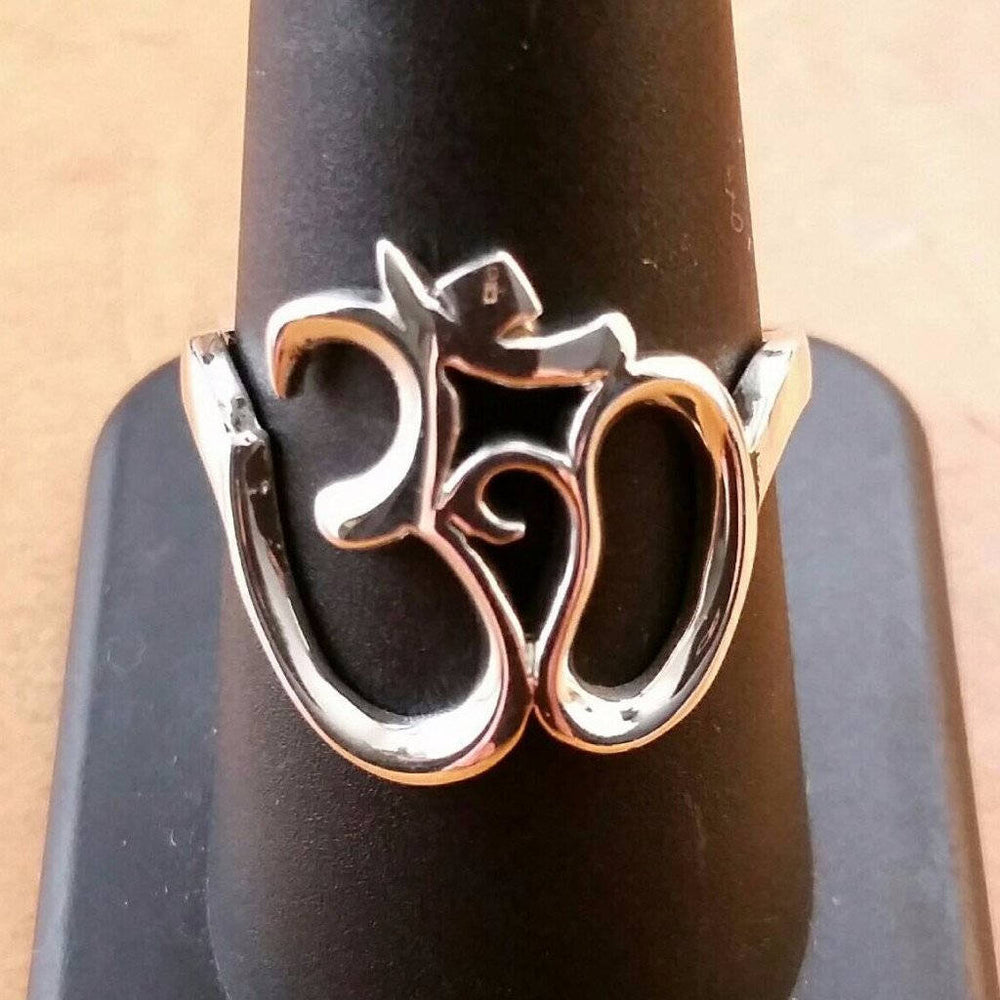 Sterling Silver Om Ring by AlphaVariable