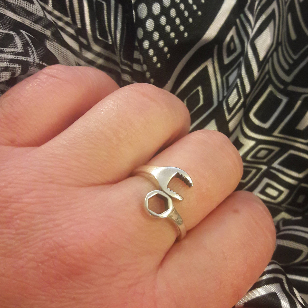Sterling Silver Wrench Ring by AlphaVariable